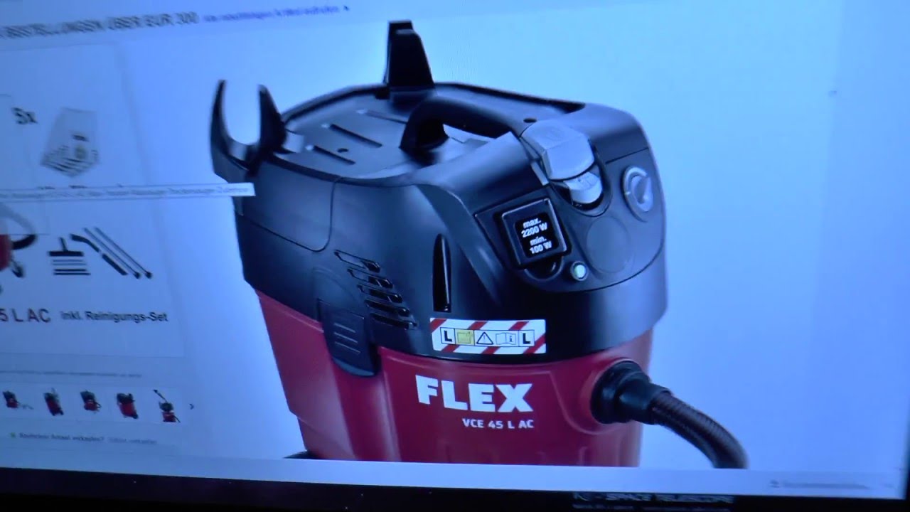 Flex Baustellenstaubsauger VCE 45 L AC или Kärcher NT 45/1 Tact Te Ec ...