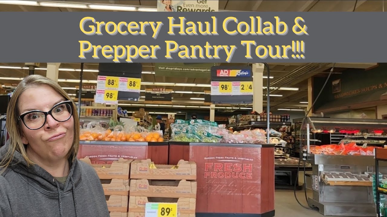 Prepper Pantry Tour • Grocery Haul Collab-Low Spend - YouTube