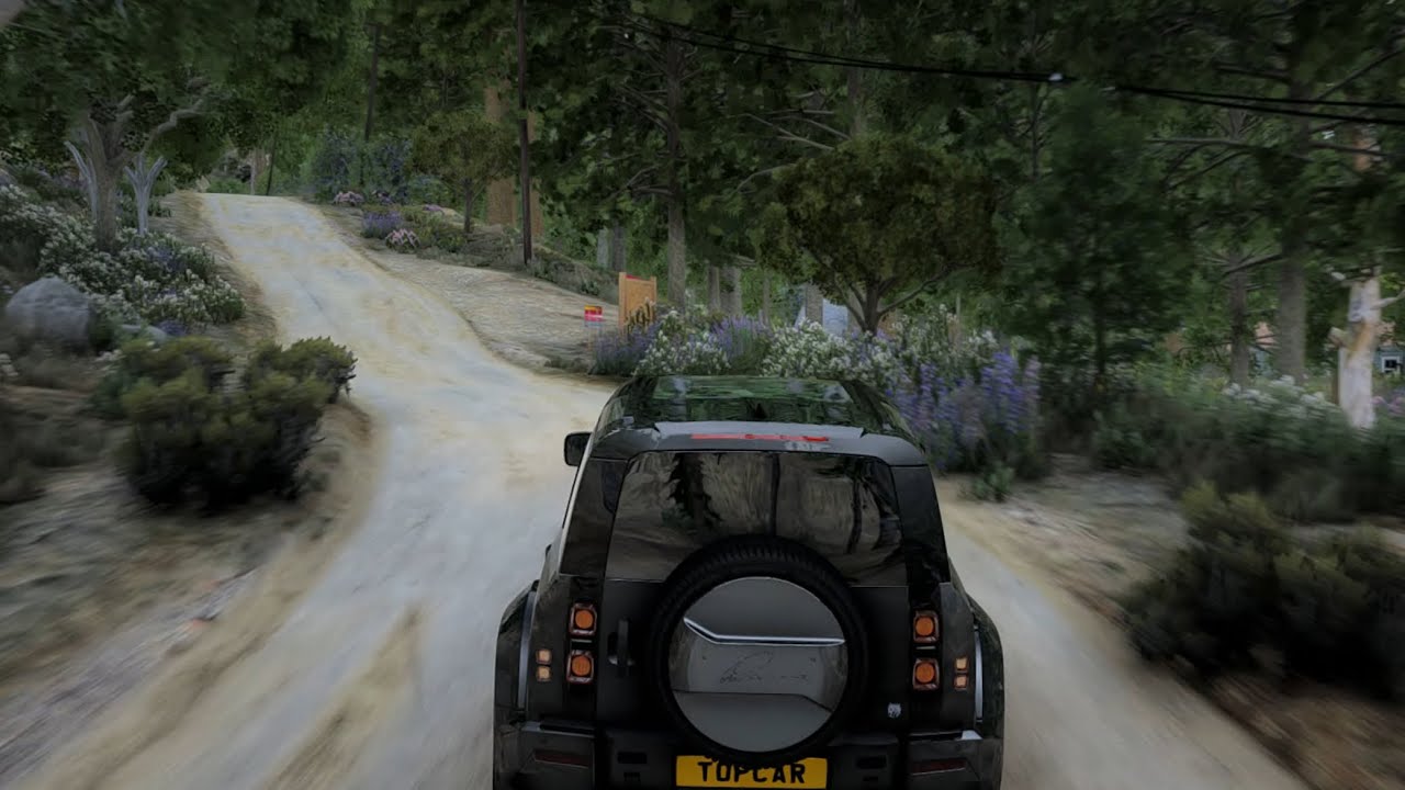 Going Offroad With Modified Land Rover Defender In GTA 5 With Insane ...