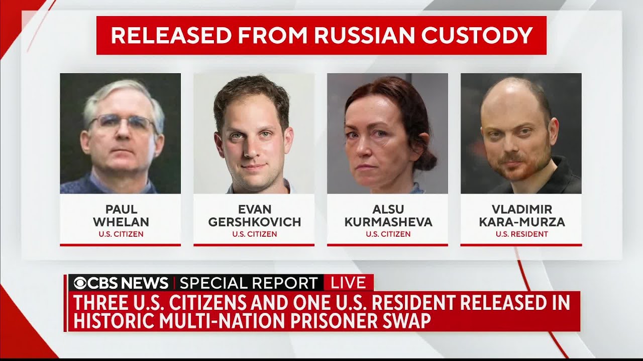 Wall Street Journal reporter Evan Gershkovich freed in prisoner swamp ...