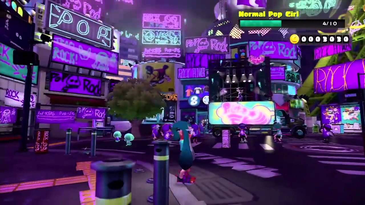[Splatoon] Splatfest Inkopolis Footage - YouTube