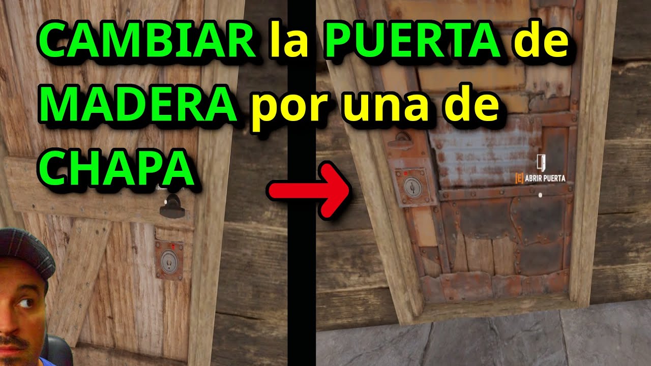 NOVATO en RUST | #5 | CAMBIAR la PUERTA de MADERA por una de CHAPA - YouTube