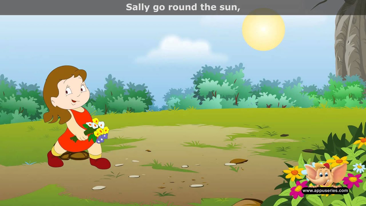 Sally Go Round the Sun - Nursery Rhyme with Lyrics (HD) - YouTube