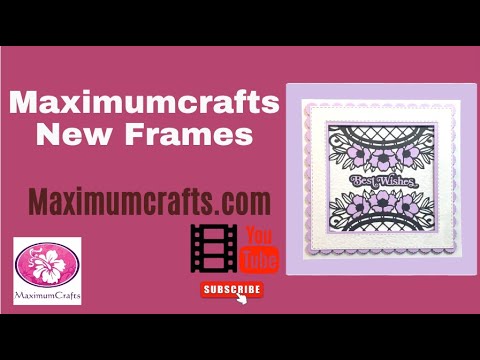 Maximumcrafts Scalloped Stitched Frames - YouTube
