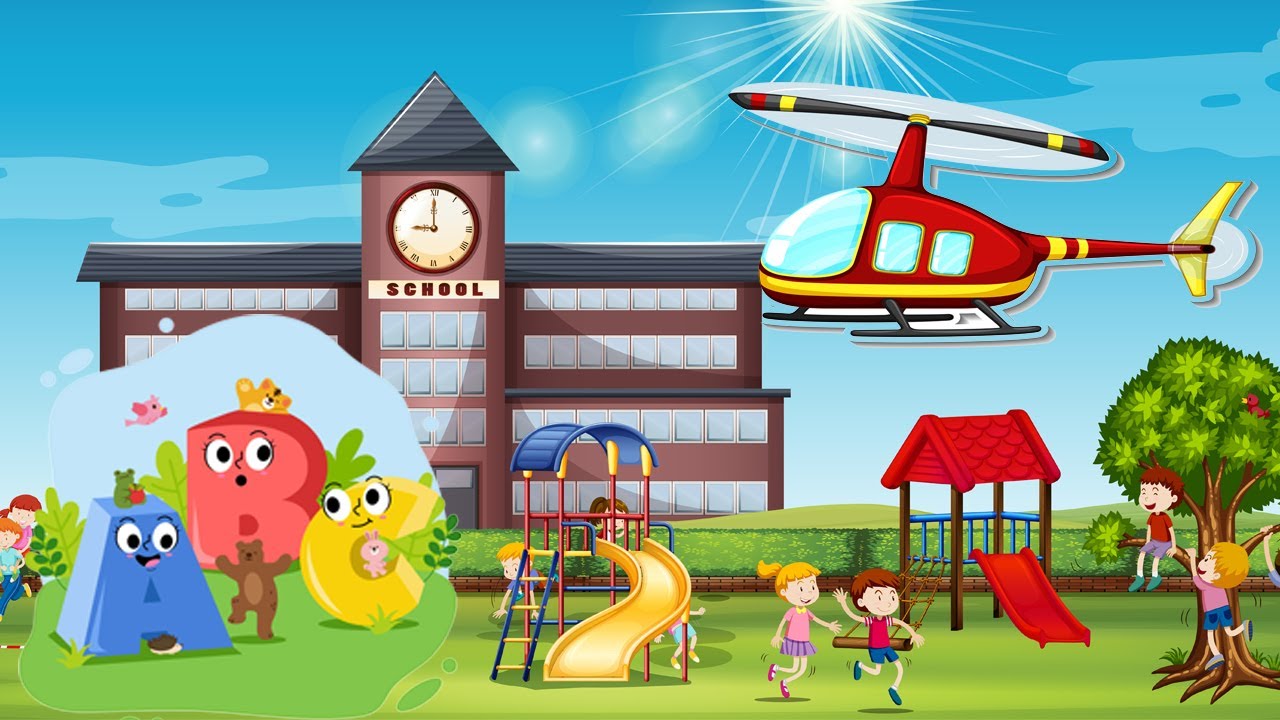 ABC Jumping for Kids | ABC Learning with Helicopter | ABC Song for Kids ...
