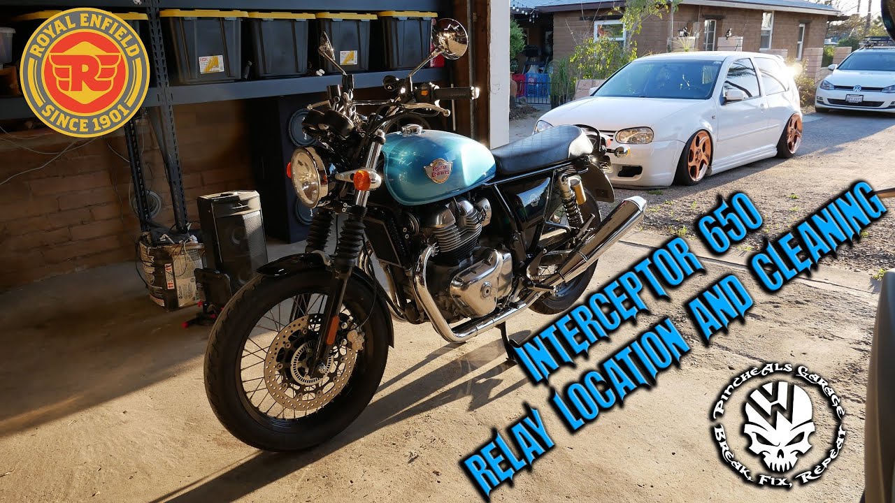 Royal Enfield Interceptor 650 - Relay location and cleaning fix - YouTube