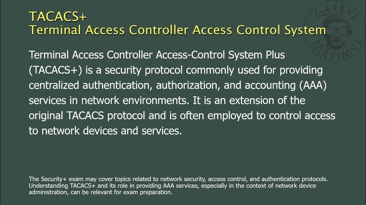 TACACS+ - Terminal Access Controller Access Control System - YouTube