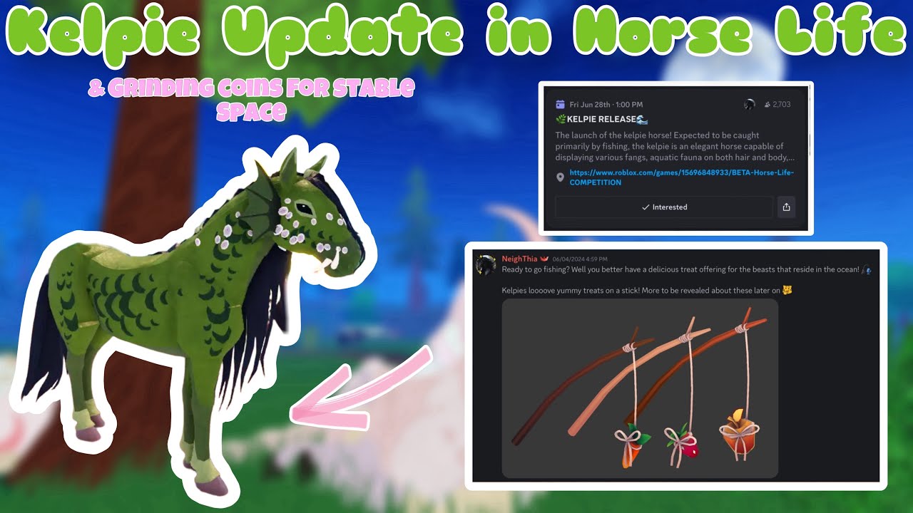 KELPIE UPDATE in Horse Life! Plus grinding coins for stable space ...