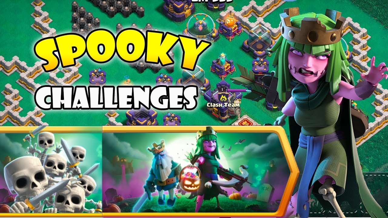 The Spooky Challenge | Easily 3 Star the Spooky Challenges | Clash of ...