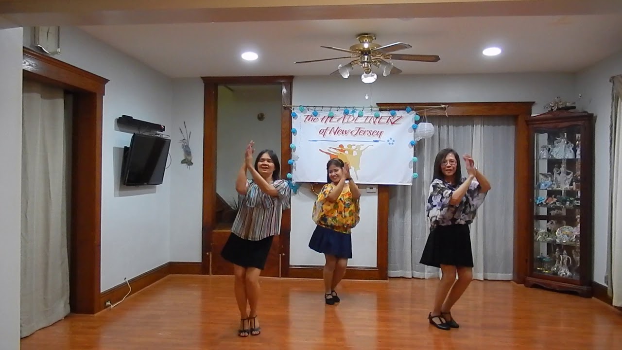 MERENGUE AH SI LINE DANCE - danced by The Headlinerz of NJ - YouTube