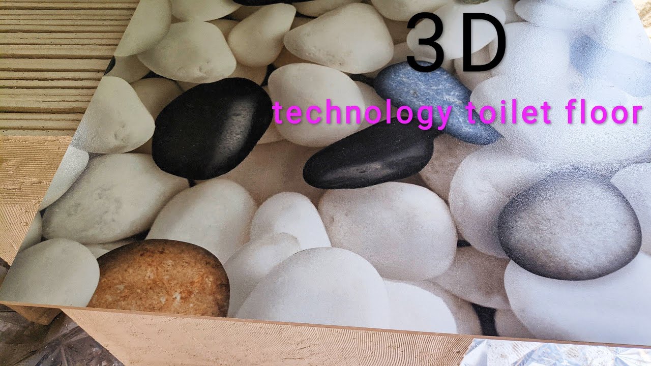 pathar design tiles! 3d technology stone design vitrified toilet floor ...