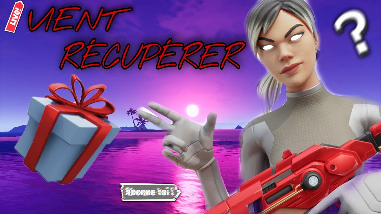 |FORTNITE|🔴LIVE VENER RÉCUPÉRER VOTRE 🎁RÉCOMPENSES🎁|CODE : ECLUZ-TREEZY ...
