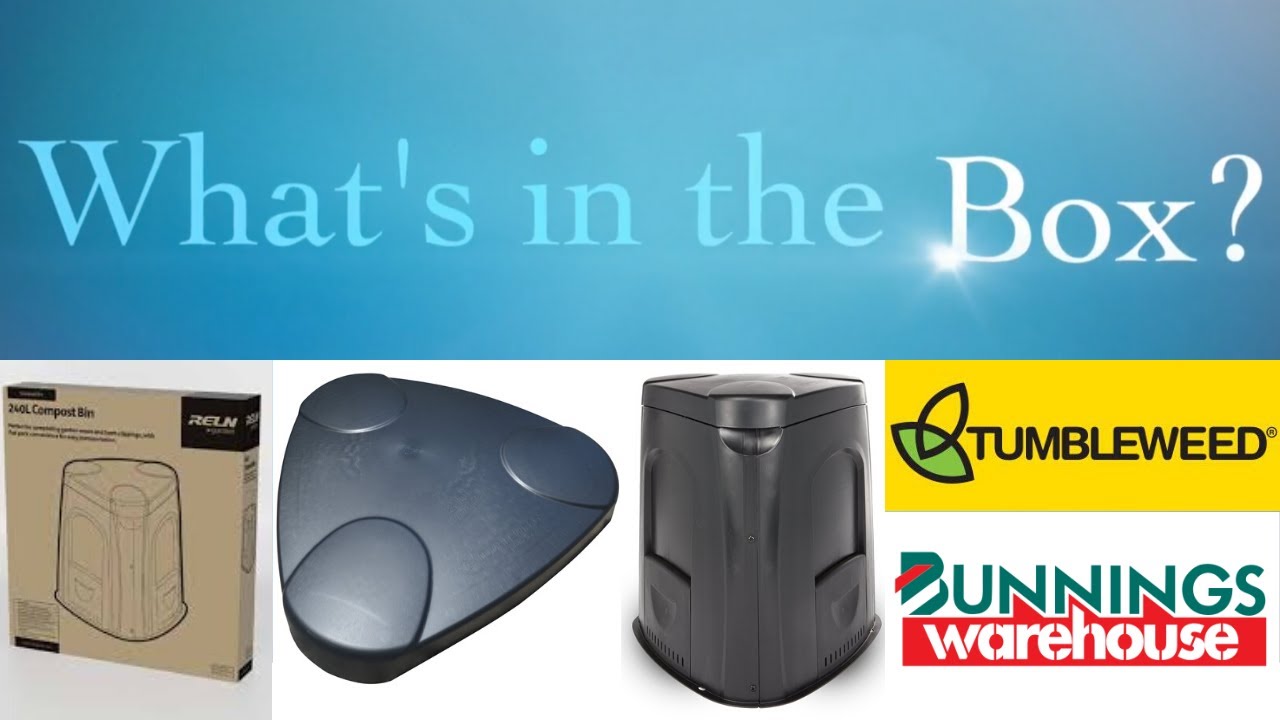 What's In The Box? Tumbleweed 240l Flat Pack Compost Bin from Bunnings ...