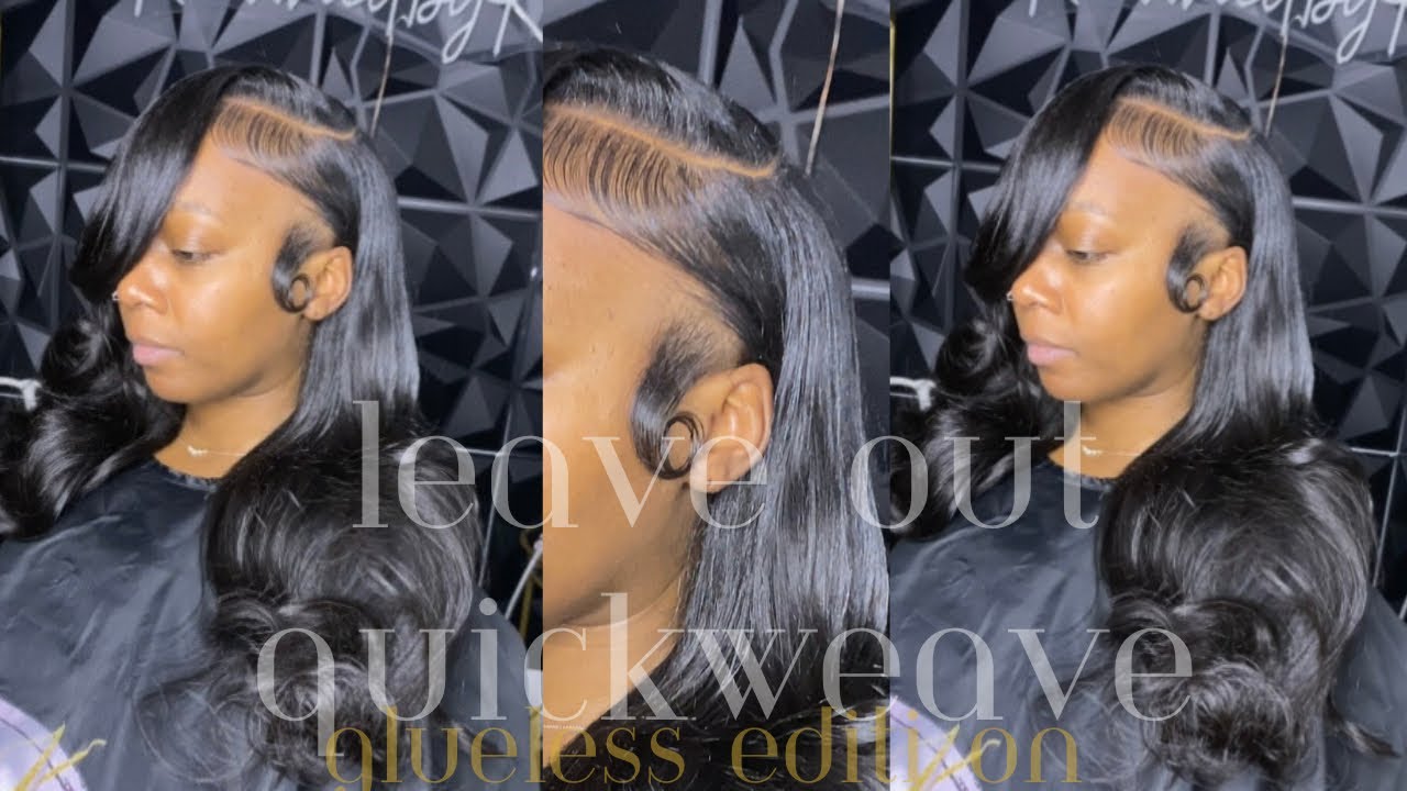 How to: Natural Glueless PRONTO quick weave! BEGINNER FRIENDLY (: - YouTube