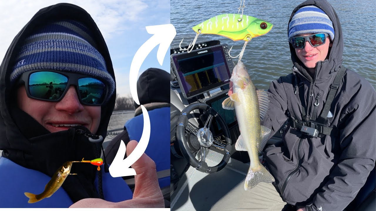 Early Spring WALLEYE JIGGING!! - YouTube