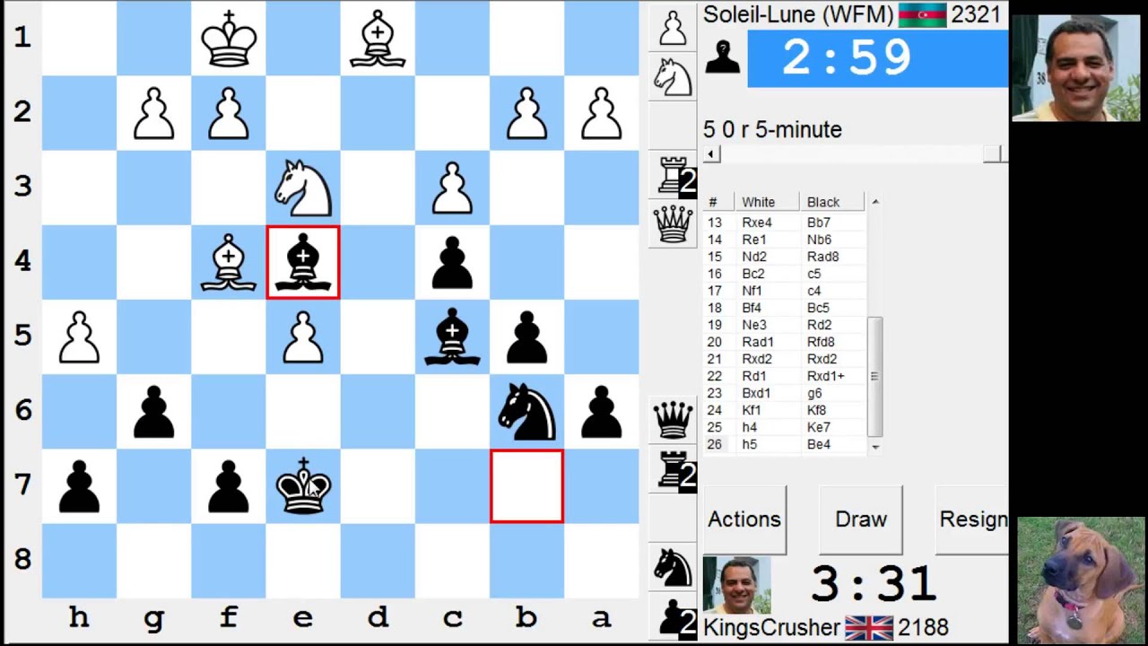 LIVE Blitz #2258 (Speed) Chess Game: Black in Ruy Lopez: Marshall ...