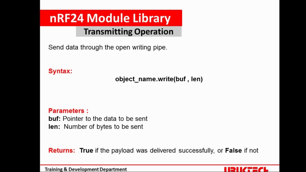 Nrf24 Arduino Library Part 6 Youtube
