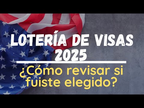 Resultados de la Lotería de Visas 2025 - YouTube
