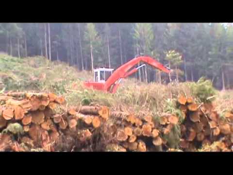 Madill 3800 Log loader - YouTube