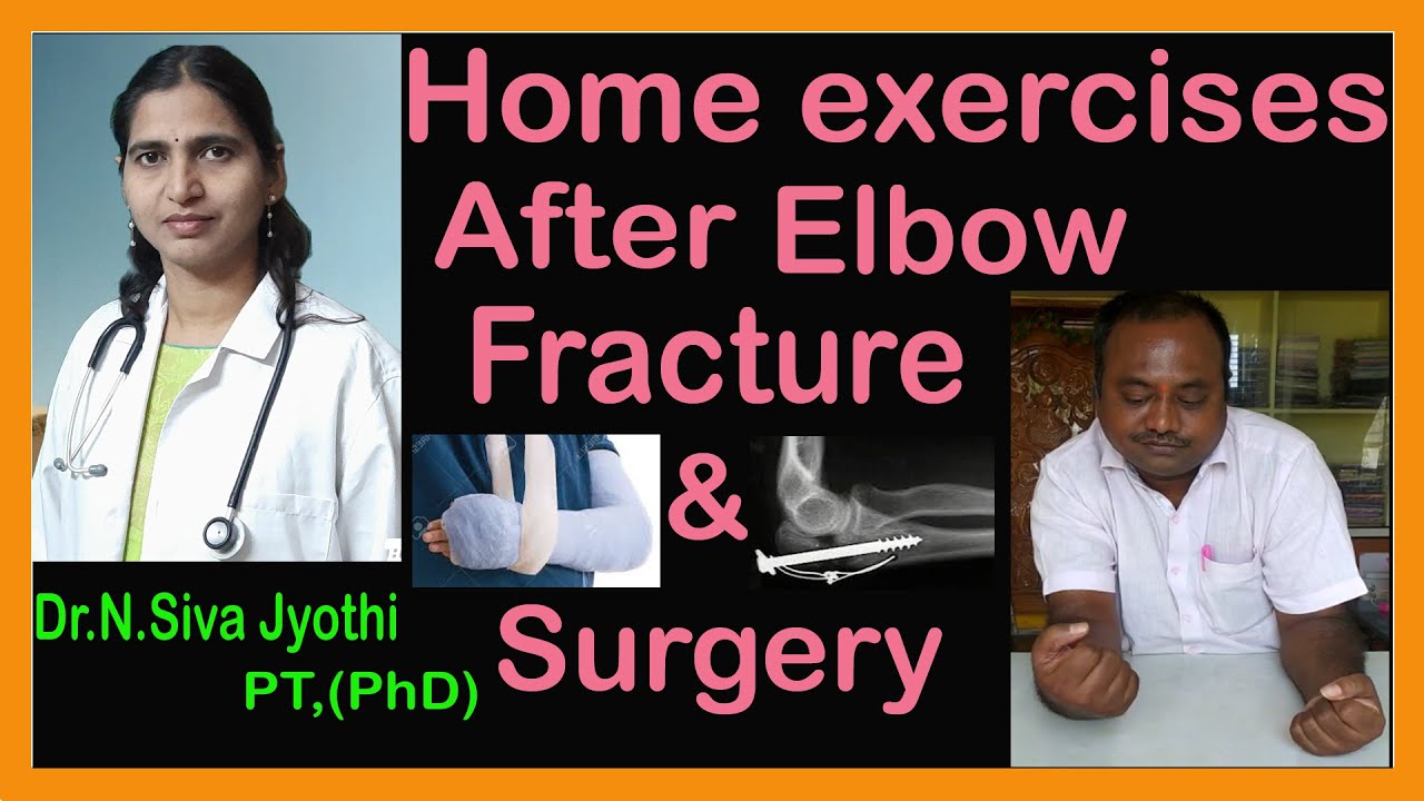 Elbow stiffness | exercises for post traumatic stiffness | home program ...