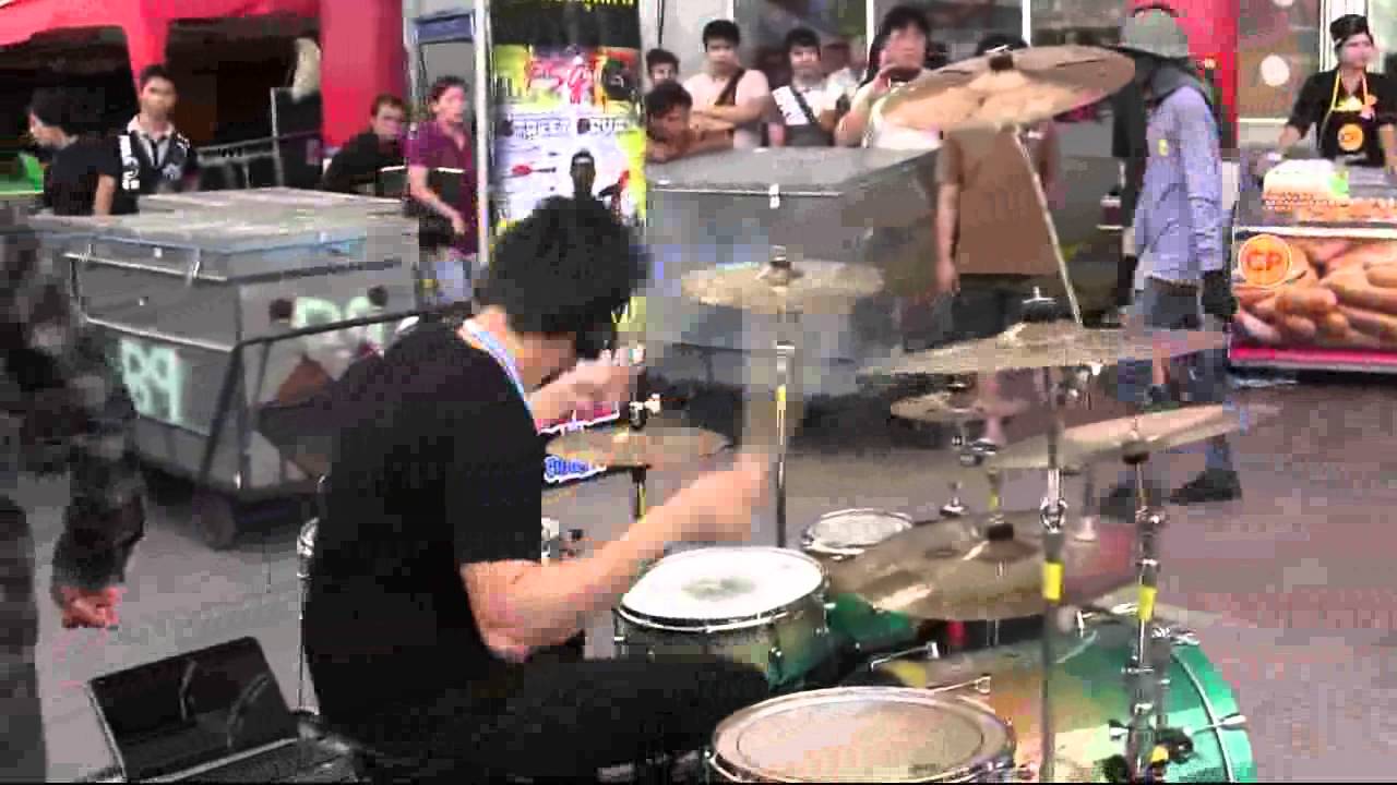 Mr Drumm StreetDrum Big C Bangkae 16 - YouTube
