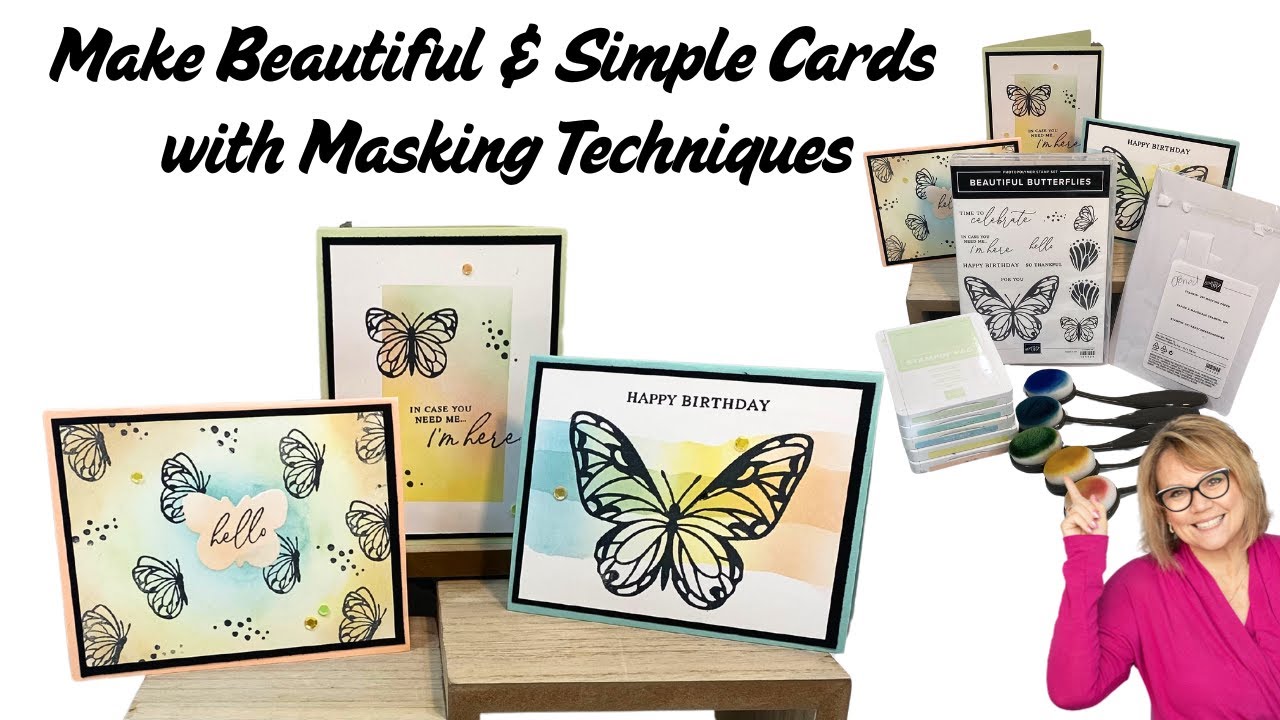 3 Ways to Use Masking Paper to Make Beautiful & Simple Cards - YouTube