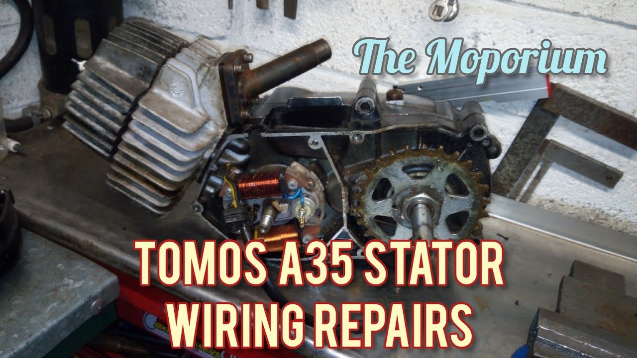 Tomos A35 stator wiring repairs and weird chain damage🤔 - YouTube