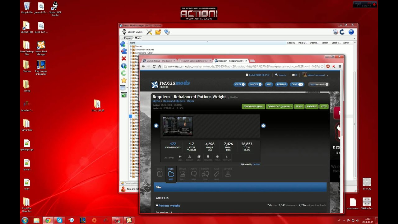 How to install the Basics of skyrim mods. [SKSE] [NMM] - YouTube