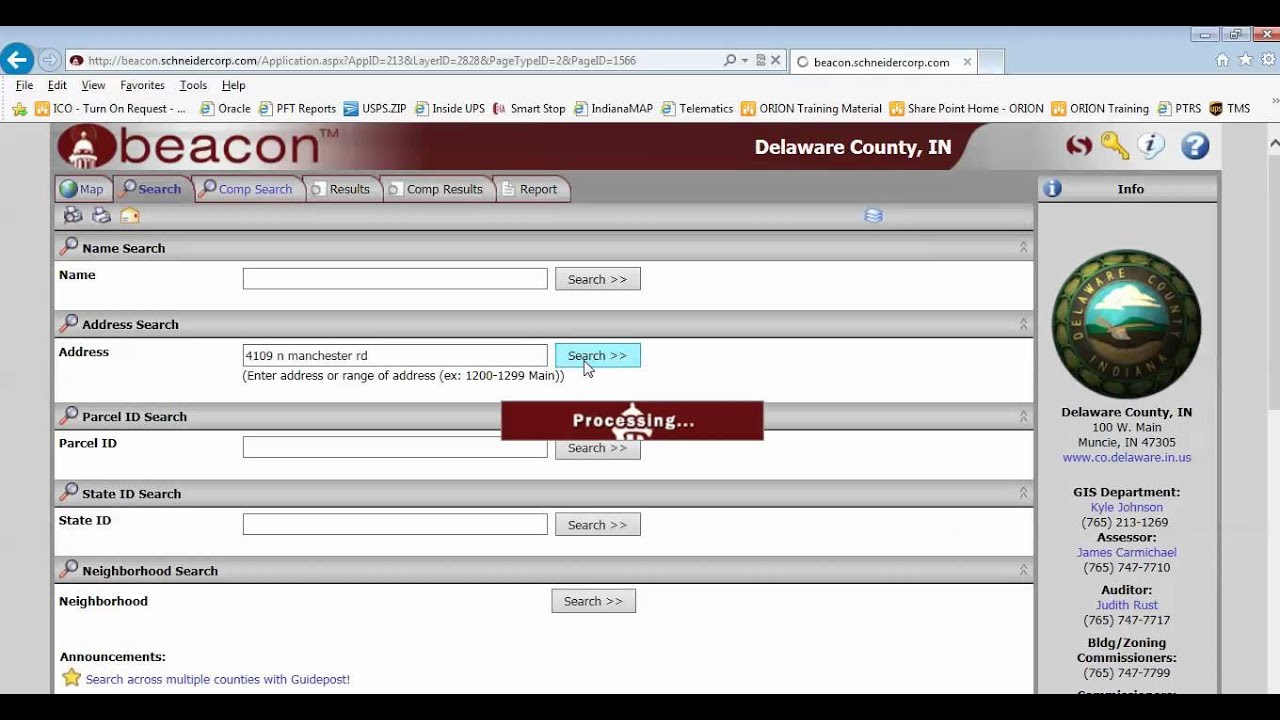 Beacon Video Example of Address Search and Layer Selection - YouTube