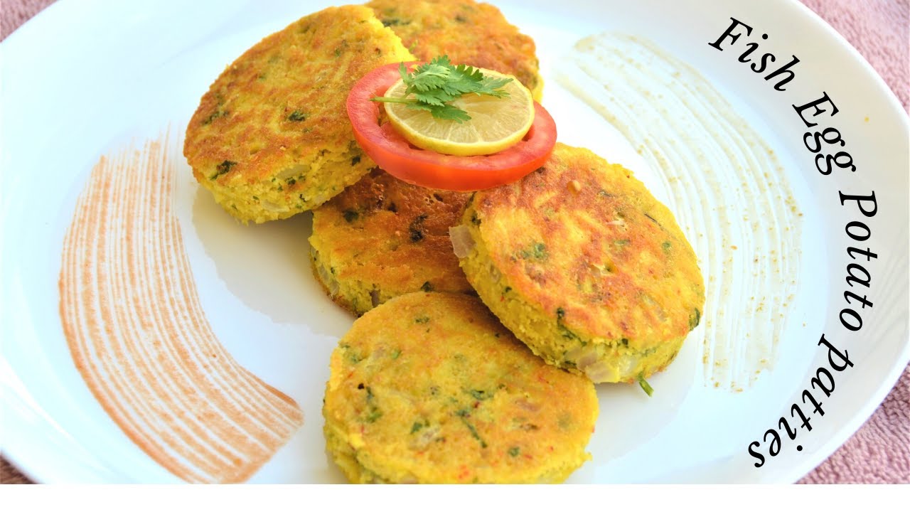 Crunchy Fish Egg patties | Fish Egg Patato Patties | Easy Evening ...