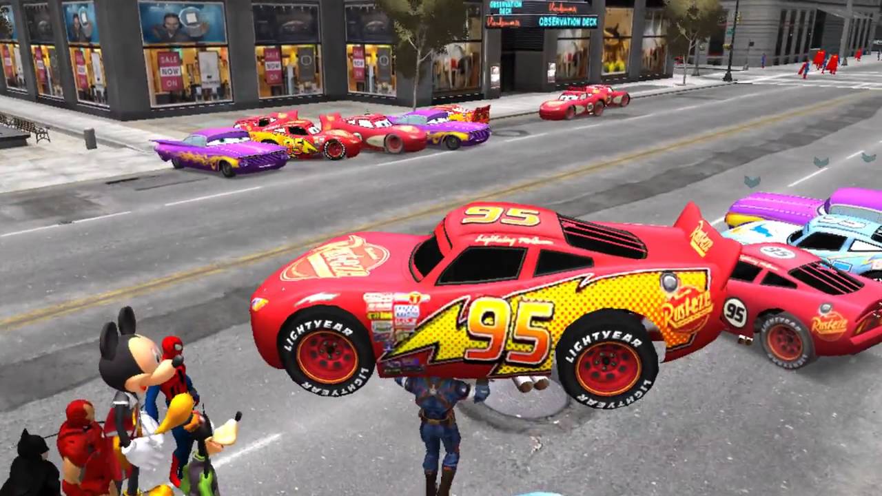 Captain America Smash Cars ★ Superman ★ Spider Man Lightning McQueen ...
