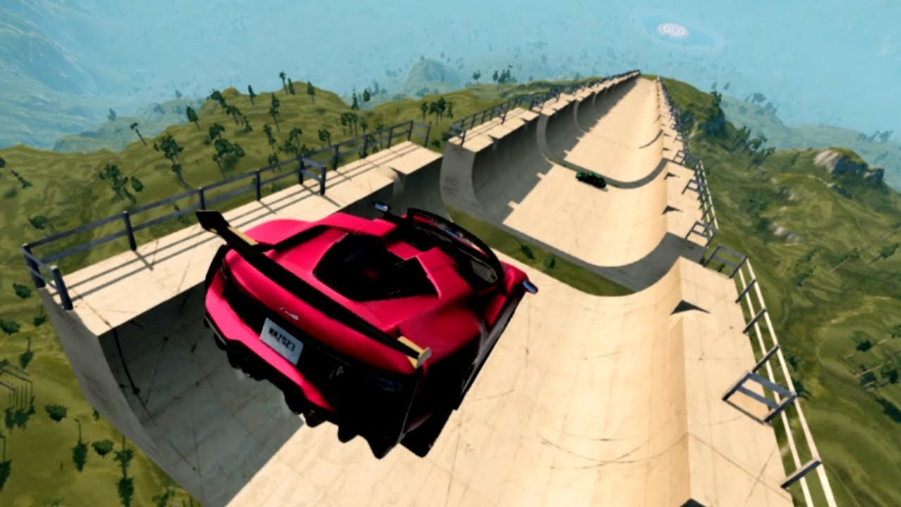 Super Speed Fly Cars Jumps And Crushes ӏ BeamNG Drive Game - YouTube