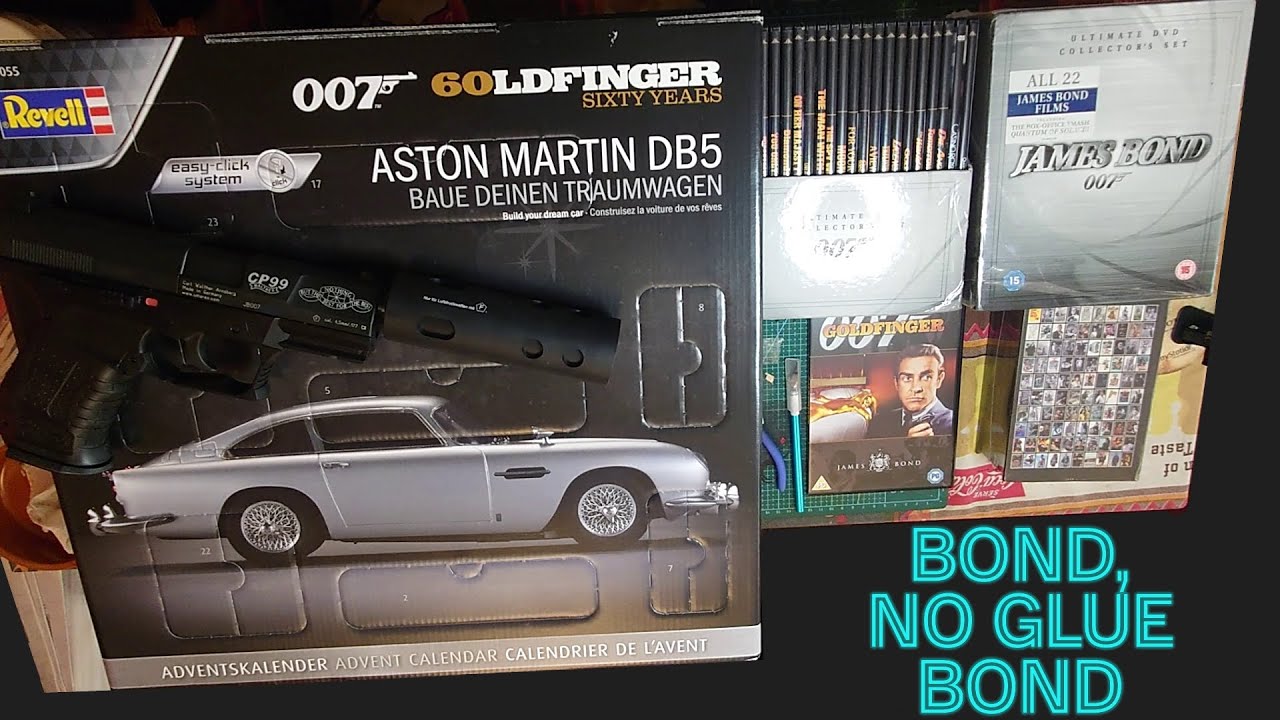 Advent Calendar 007 Goldfinger DB5 by Revell open and build - YouTube