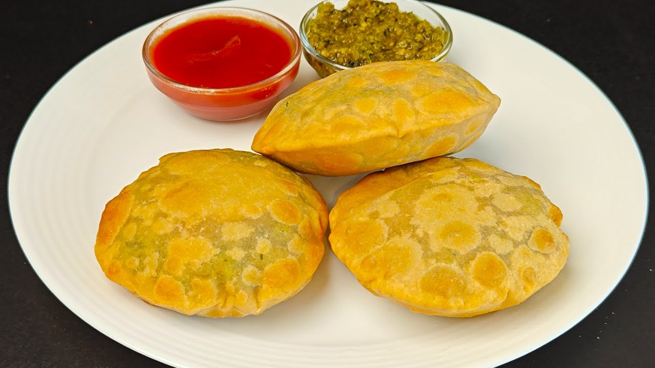 Matar Masala Puri | Green Peas Masala Puri | Matar Poori | कच्चे मटर की ...