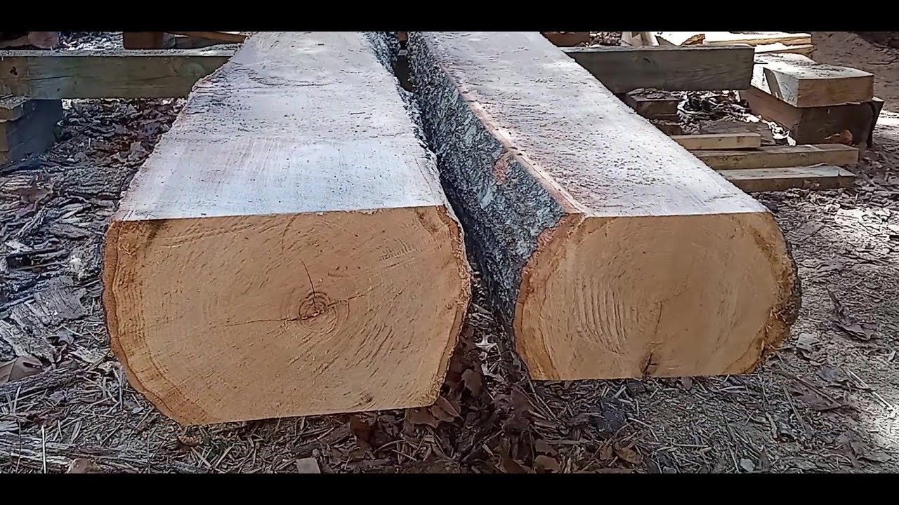 Cabin Remodeling Project: Making lifting beams out of oak with a ...