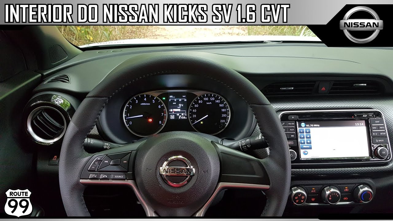 INTERIOR DO NISSAN KICKS SV 1.6 CVT - YouTube
