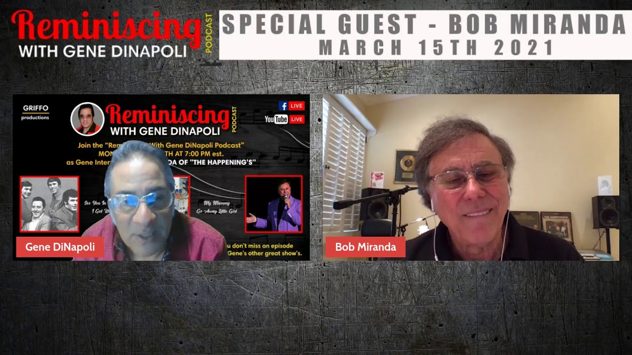 Bob Miranda of "The Happenings" interview with Gene DiNapoli - YouTube