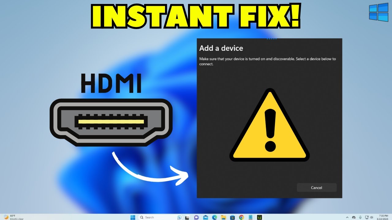 How to Fix HDMI Not Working on Laptop Windows 11 (2024 FIX) - YouTube