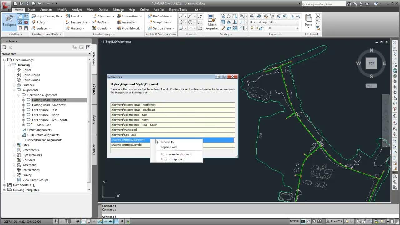 Finding and Replacing Styles. AutoCAD Civil 3D 2012 - YouTube