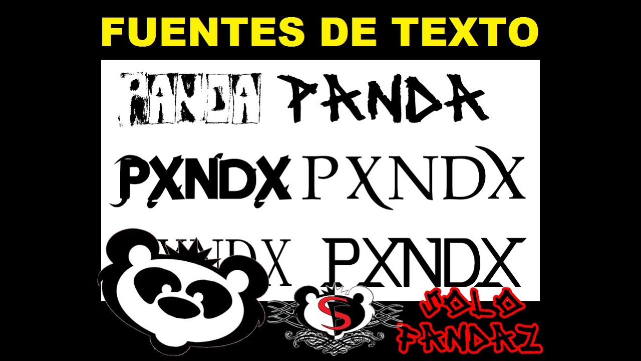 Descargar fuentes de texto de Pxndx || SOLO FXNDXZ - YouTube