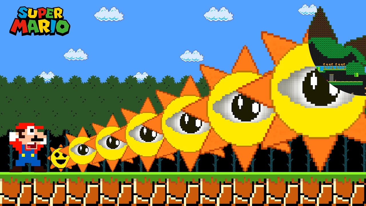 Mario vs Suika | ONLY MR SUN in ALL Different Mods - YouTube