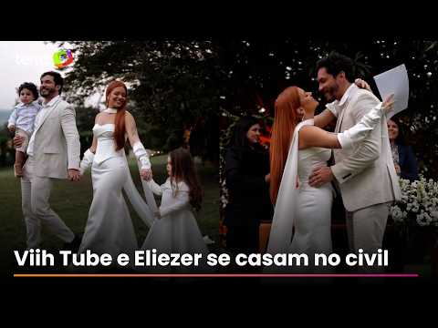 Viih Tube e Eliezer se casam no civil em fazenda de São Paulo