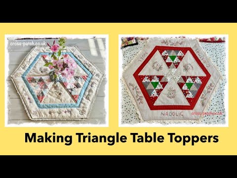 Pretty, Easy, Stunning patchwork table centres-details are in ...