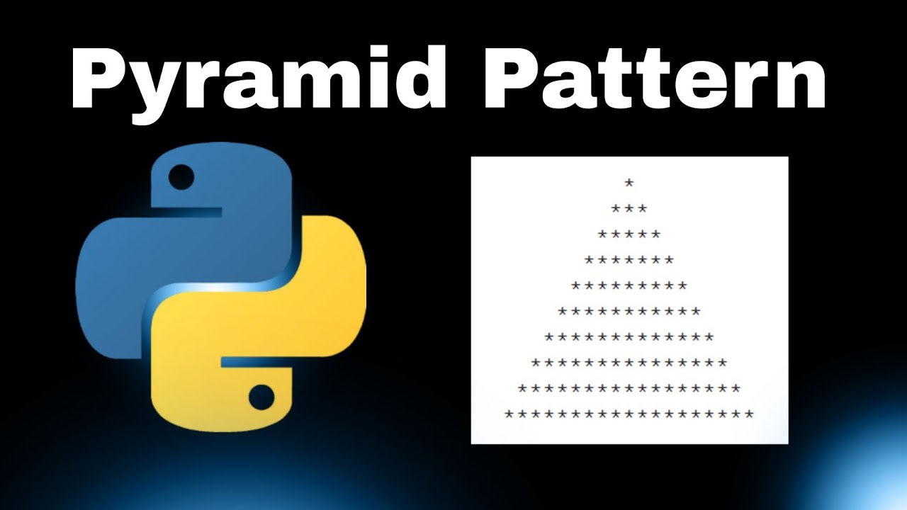 Print Star " * " in Pyramid Pattern | Python Pyramid Pattern - YouTube