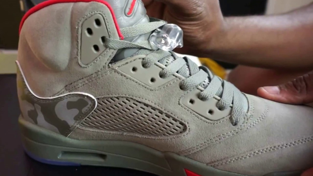 AIR JORDAN 5 REFLECTIVE CAMO 2017 UNBOXING AND EARLY CHECK - YouTube