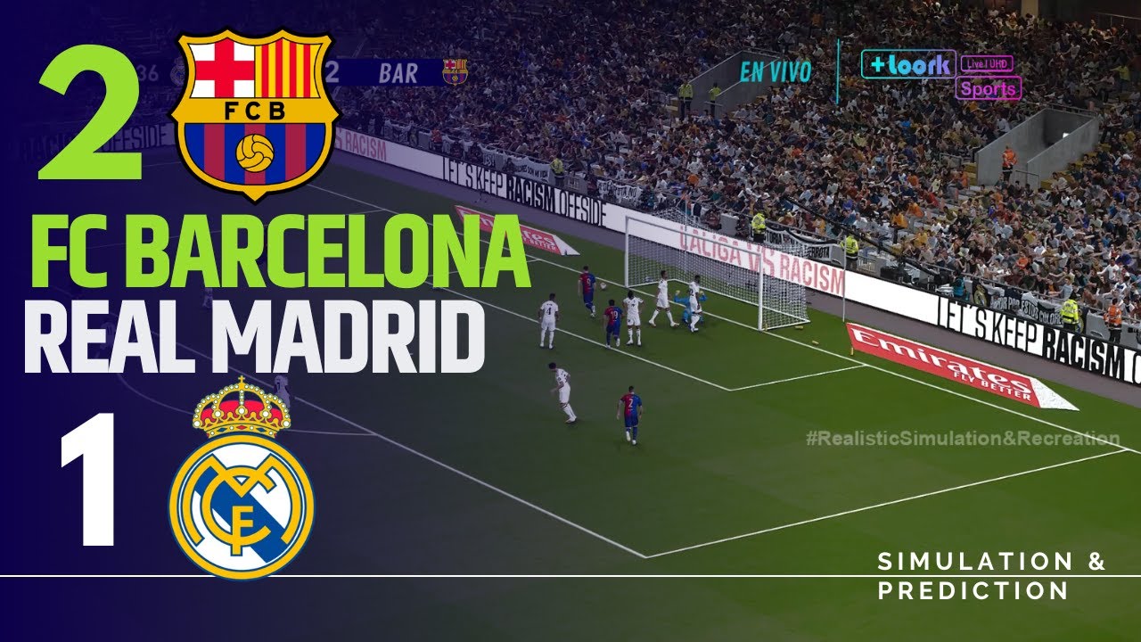 Real Madrid 1-2 FC Barcelona • Resumen del partido 3 de agosto de 2024 | Simulación/Recreación ...