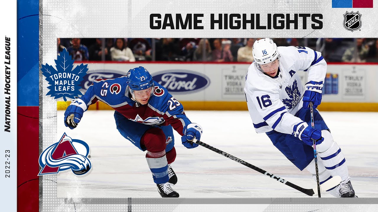 Maple Leafs @ Avalanche 12/31 | NHL Highlights 2022 - YouTube