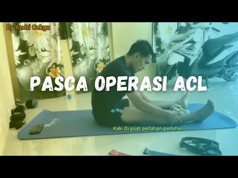 Latihan pasca operasi ligamen lutut ACL - YouTube