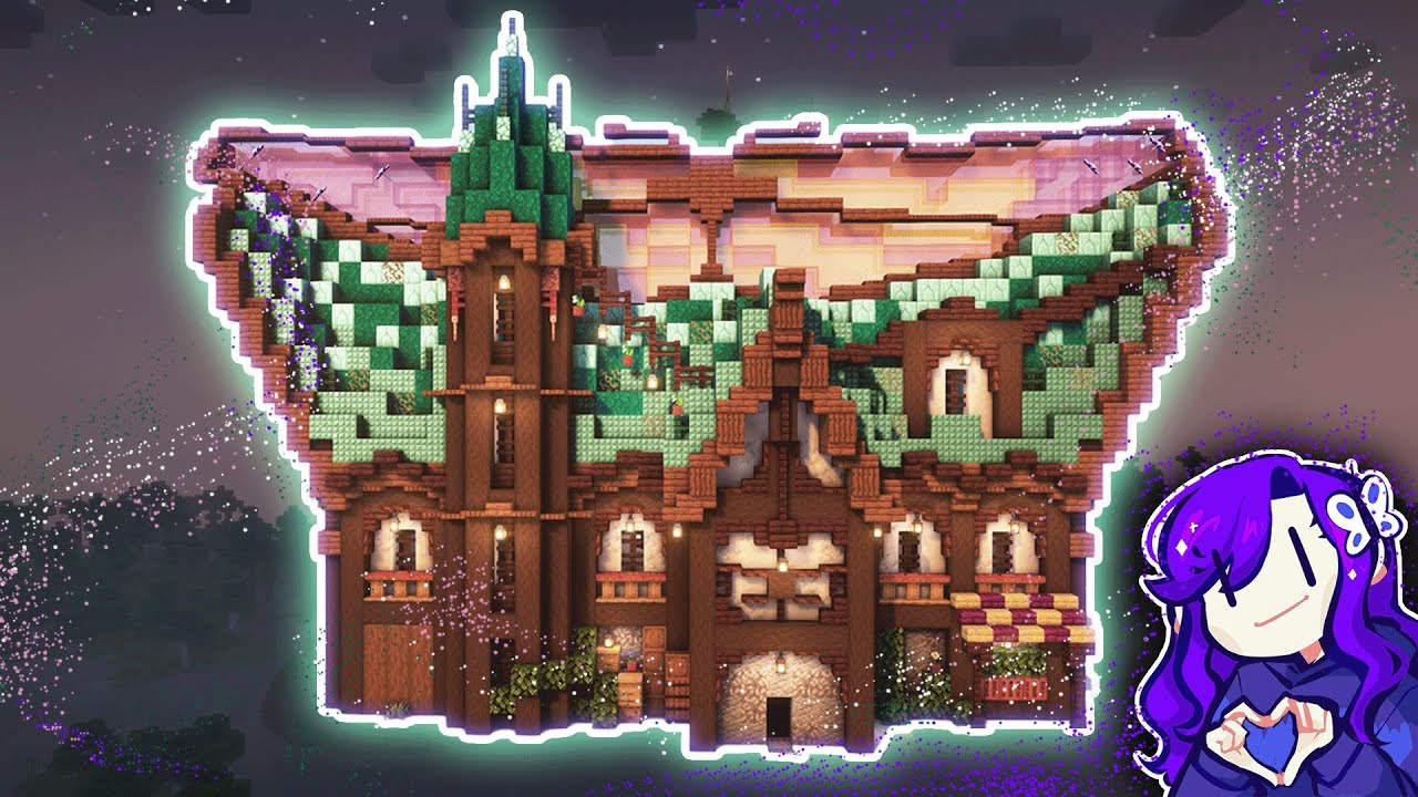 INSANE Butterfly Mansion | Minecraft Tutorial - YouTube