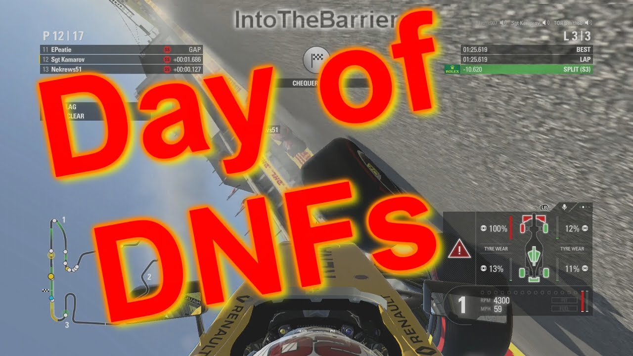 F1 Game 2016 - Day of DNF's - YouTube